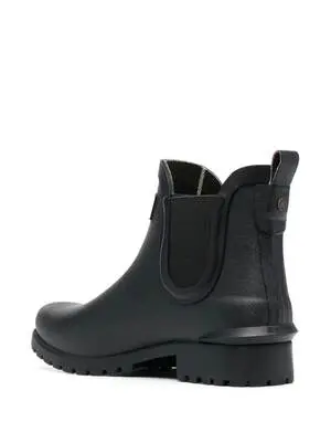 Barbour Logo-patch Ankle Boots - Black
