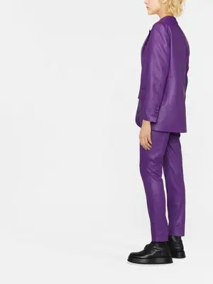 BLANCA VITA Faux-leather Blazer