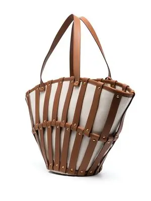 Saint Laurent Panier Basket Tote - Brown