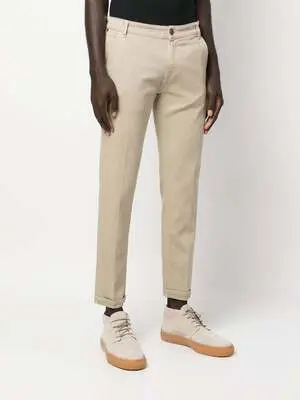 PT TORINO Mid-rise Slim-fit Jeans - Neutrals