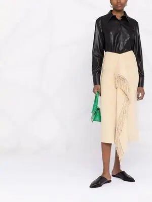 Nanushka Vegan Leather Long-sleeve Shirt