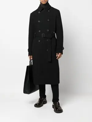 FORME D'EXPRESSION Belted Double-breasted Trench Coat