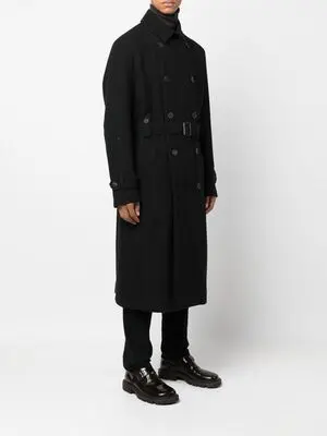 FORME D'EXPRESSION Belted Double-breasted Trench Coat
