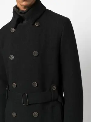 FORME D'EXPRESSION Belted Double-breasted Trench Coat