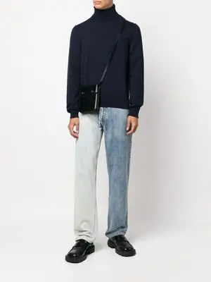 MAISON MARGIELA High-neck Cashmere Jumper - Blue