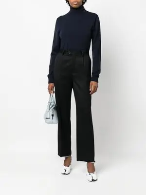 MAISON MARGIELA High-neck Cashmere Jumper - Blue
