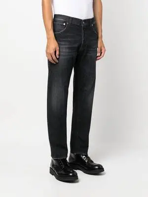 DONDUP Low-rise Straight-leg Jeans - Black