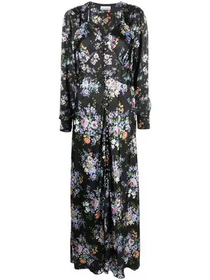 Rabanne Floral Print Maxi Dress