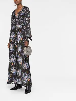 Rabanne Floral Print Maxi Dress