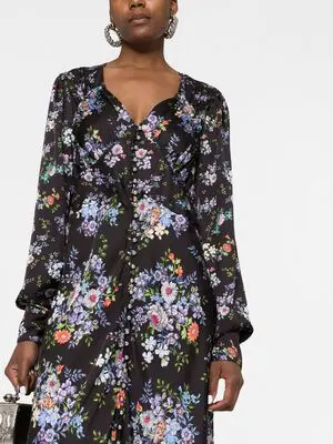 Rabanne Floral Print Maxi Dress