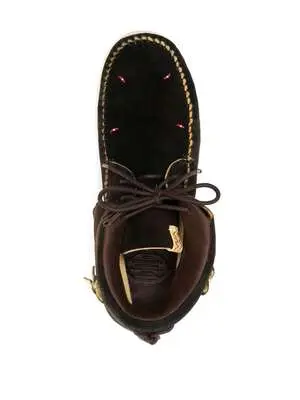 Visvim Lace-up Fringed Derby Shoes - Brown