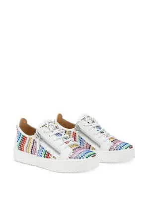 GIUSEPPE ZANOTTI Gail Strass Sneakers - White