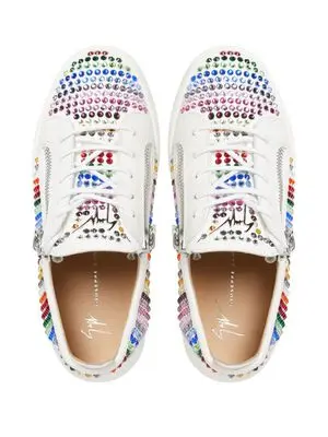 GIUSEPPE ZANOTTI Gail Strass Sneakers - White