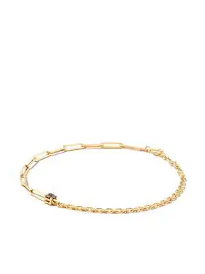 Yvonne Léon 18kt Yellow Mixed Chain Diamond Bracelet