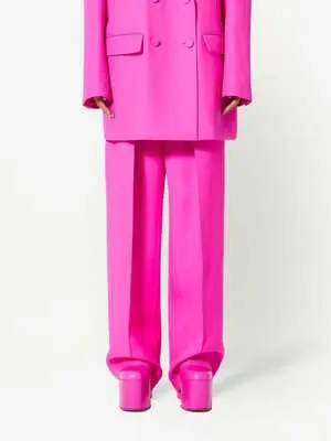 Valentino Garavani Crepe Couture Wide-leg Trousers