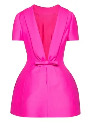 Valentino Garavani Crepe Couture Bow-detail Short Dress