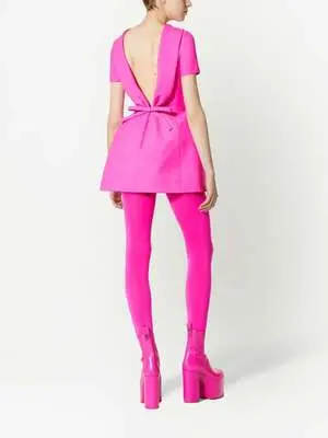 Valentino Garavani Crepe Couture Bow-detail Short Dress