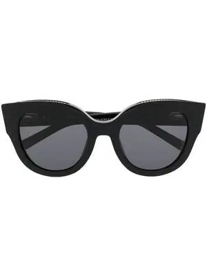 Philipp Plein Cat-eye Frame Sunglasses - Black