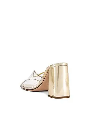 Miu Miu Heeled Mule - Pirite