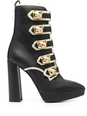 Moschino Paneled Booties
