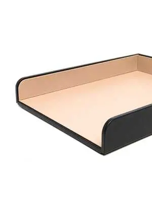 Smythson Logo-engraved Leather Tray