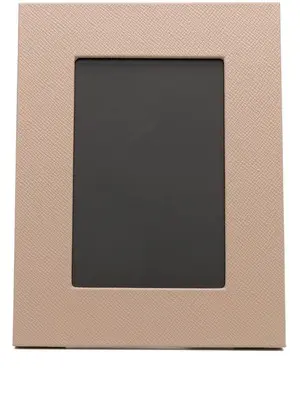 Smythson Leather Photo Frame - Neutrals