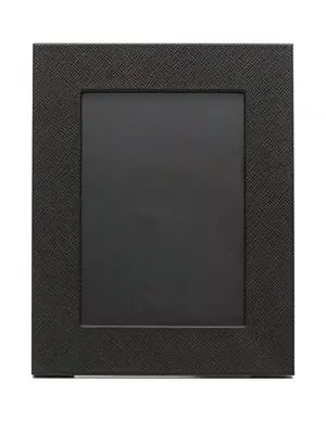 Smythson Leather Photo Frame - Black