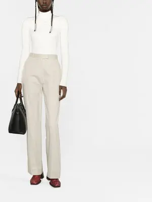COURREGES Reedition Ribbed Sweater - Neutrals