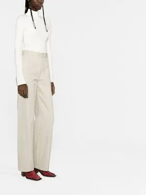 COURREGES Reedition Ribbed Sweater - Neutrals