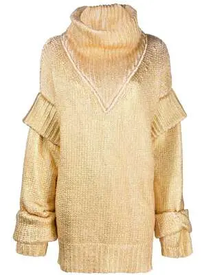 Philipp Plein Maxi Hexagon Metallic Pullover