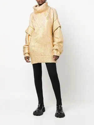 Philipp Plein Maxi Hexagon Metallic Pullover