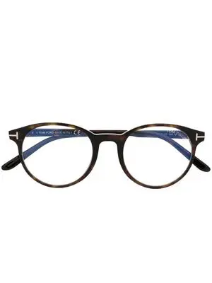 TOM FORD Round-frame Optical Glasses - Brown