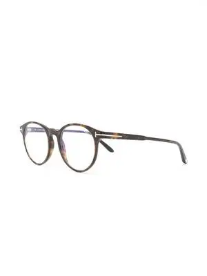 TOM FORD Round-frame Optical Glasses - Brown