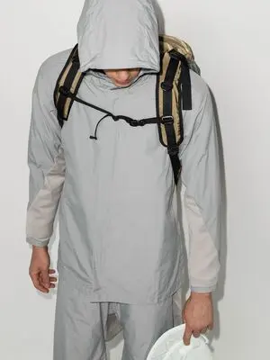 BYBORRE Panelled Hooded Windbreaker