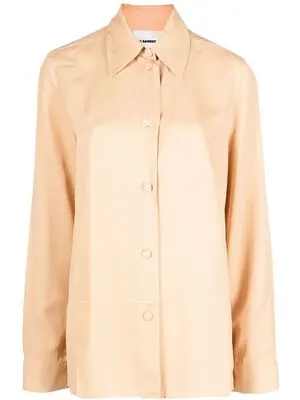 JIL SANDER Classic Collar Buttoned Blouse