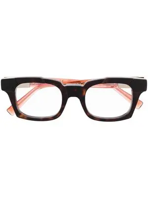 KUBORAUM Colour-block Square Frame Glasses