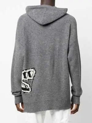 Off-White Intarsia-knit Hoodie