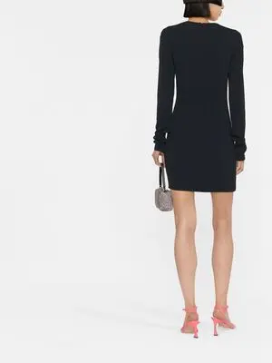 Blumarine Butterfly-embroidered Mini Dress