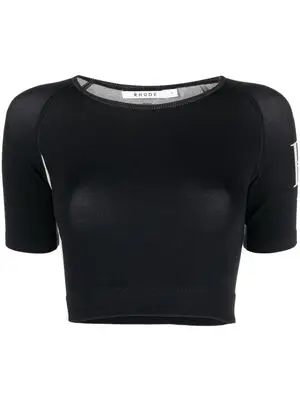 Rhude Logo-print Cropped T-shirt