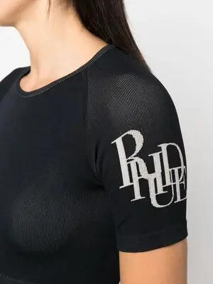 Rhude Logo-print Cropped T-shirt