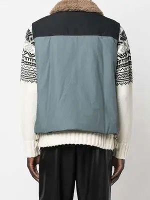Sacai Padded Shearling-collar Jacket