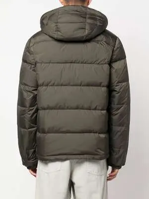 Aspesi Logo-patch Down Puffer Jacket - Green