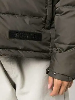 Aspesi Logo-patch Down Puffer Jacket - Green