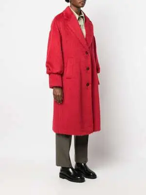 HEVO Single-breasted Alpaca Wool-blend Coat