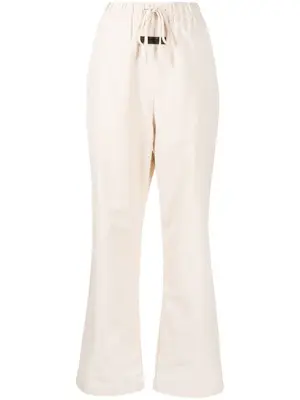 Fear Of God Light Beige Cotton Blend Logo Patch Track Pants