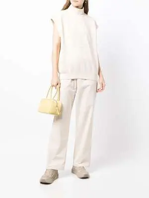 Fear Of God Light Beige Cotton Blend Logo Patch Track Pants