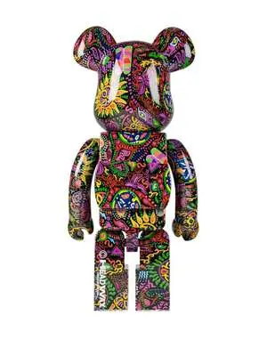 MEDICOM TOY Psychedelic Paisley Be@rbrick 1000% Figure - Black