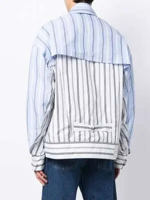 FENG CHEN WANG Layered Striped Jacket