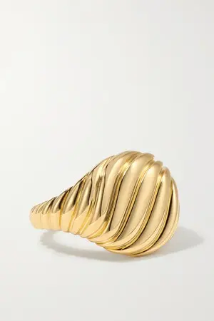 David Yurman Cable 18-karat Signet Ring - Gold