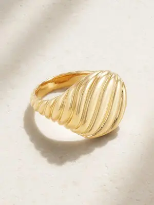 David Yurman Cable 18-karat Signet Ring - Gold